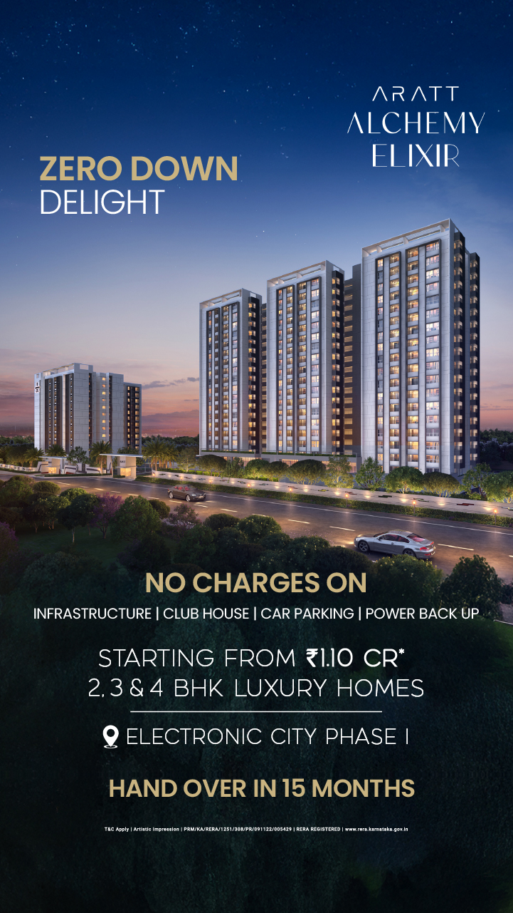 2 & 3 BHK Luxury Homes for sale in Bangalore | Aratt Builders